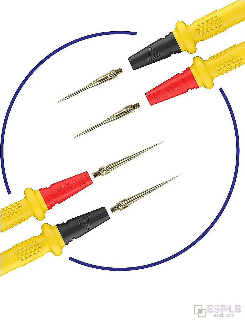 Multímetro Pluma Cable Punta Intercambiable Aguja de Prueba
